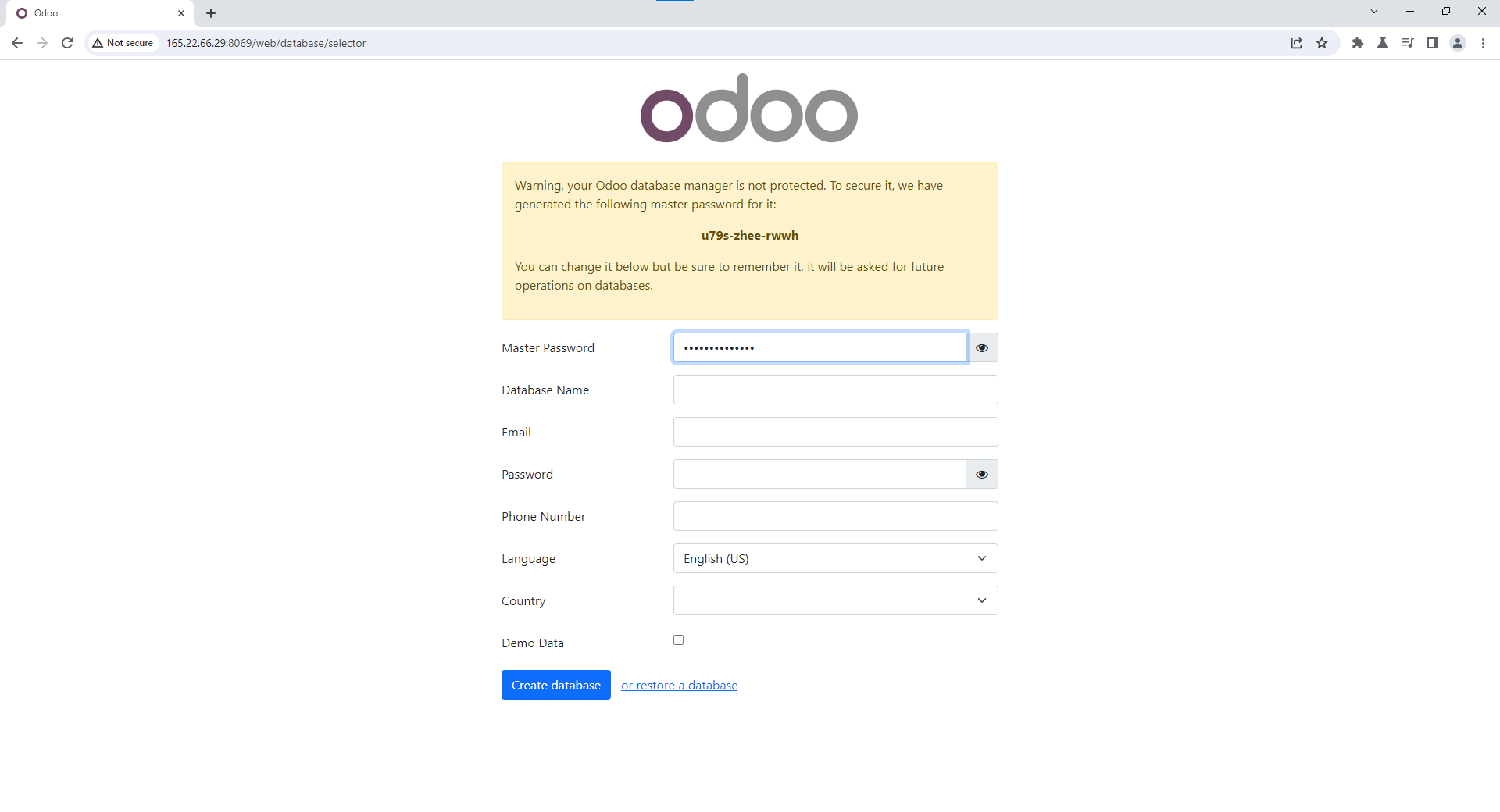 How to launch your Odoo server on the cloud instantly
